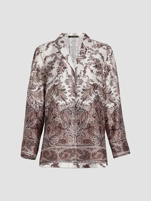 Kobi Halperin Naomi Printed Twill Blouse
