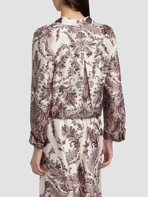 Kobi Halperin Naomi Printed Twill Blouse