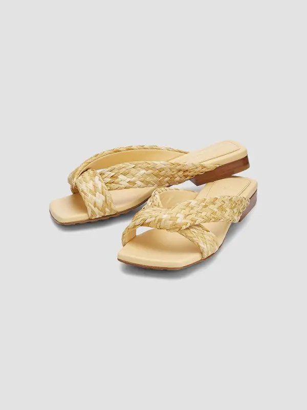 Bottega Veneta Riva​ Raffia Sandals