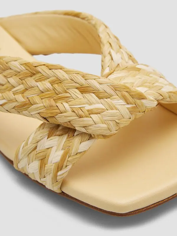 Bottega Veneta Riva​ Raffia Sandals