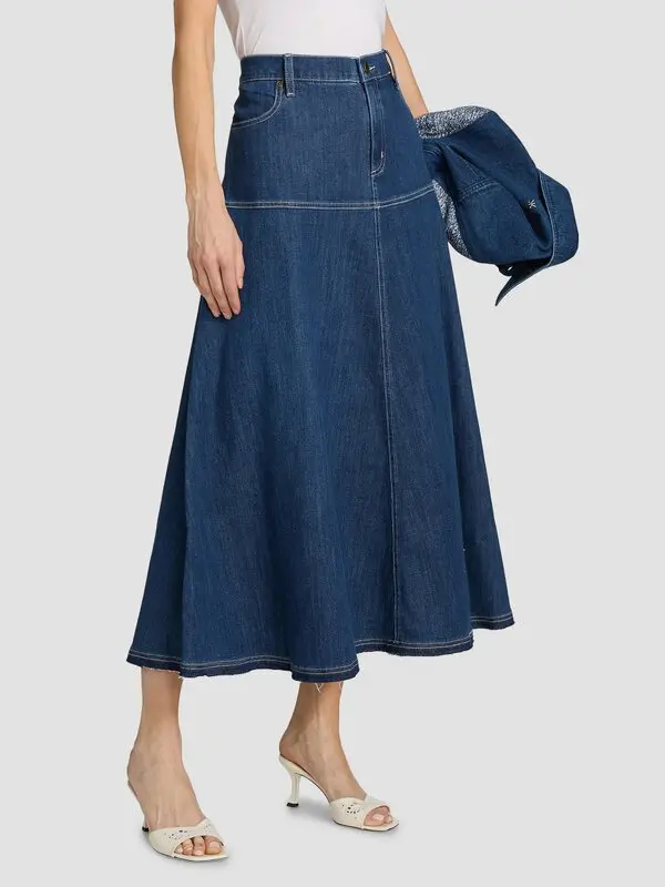 Kobi Halperin Ysabelle Denim Maxi Skirt