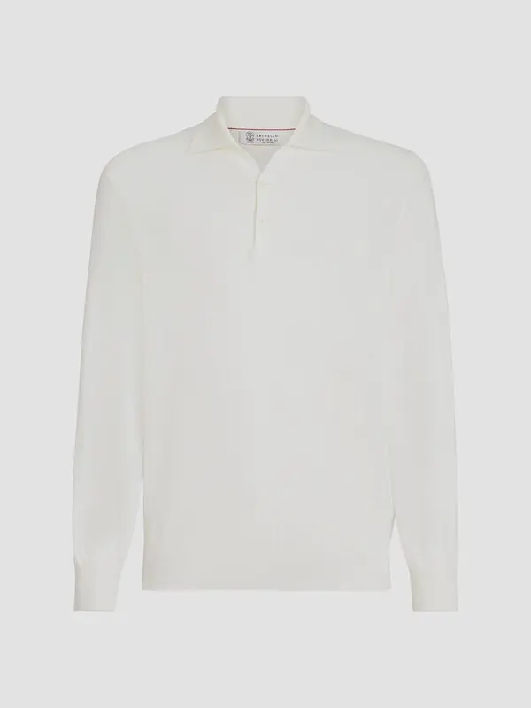 Brunello Cucinelli Cotton Lightweight Knit Polo Shirt - Panama