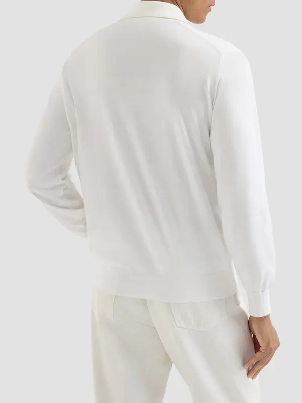 Brunello Cucinelli Cotton Lightweight Knit Polo Shirt - Panama