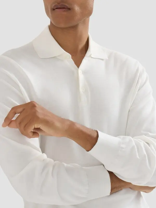 Brunello Cucinelli Cotton Lightweight Knit Polo Shirt - Panama