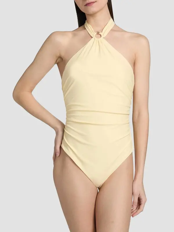Kobi Halperin Lana Halterneck Swimsuit - Chamomile