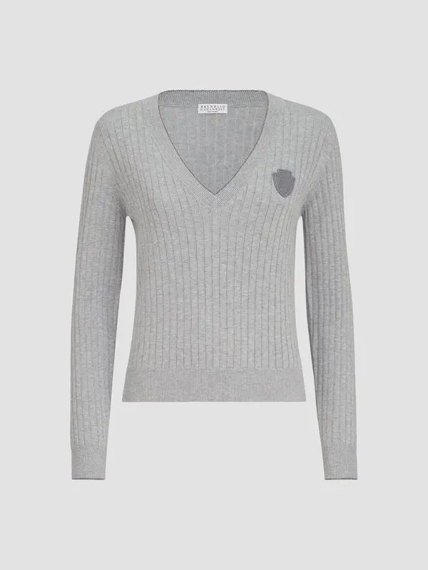 Brunello Cucinelli Cotton Ribbed Sweater