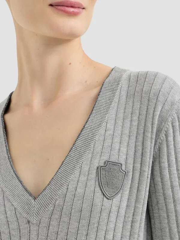 Brunello Cucinelli Cotton Ribbed Sweater