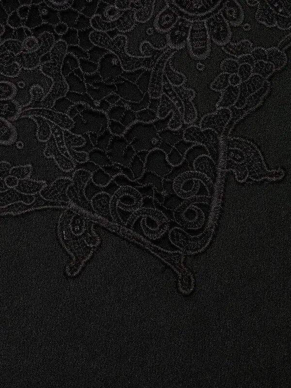 Kobi Halperin Frankie Lace Satin-back Crepe Blouse