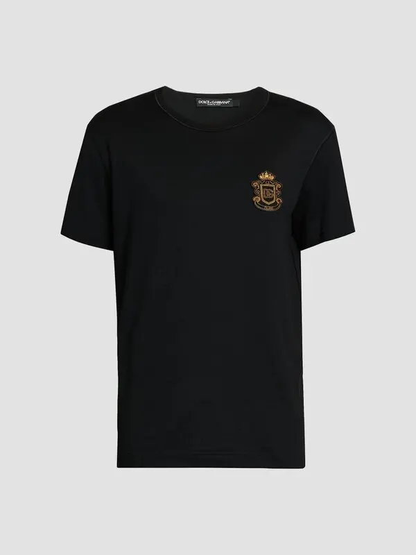 Dolce & Gabbana Logo Cotton T-shirt - Nero