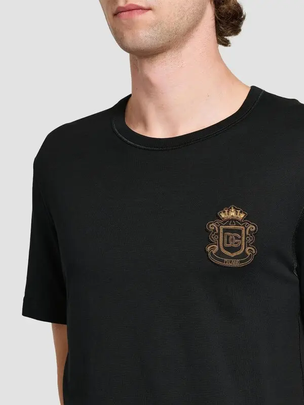 Dolce & Gabbana Logo Cotton T-shirt - Nero