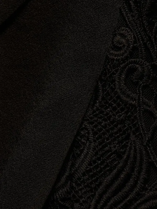 UNGARO Georgie Lace Sleeve Jacket