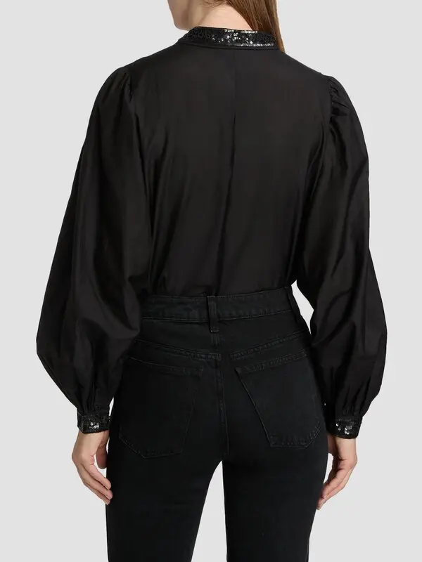 Kobi Halperin Harper Sequined Lace Blouse