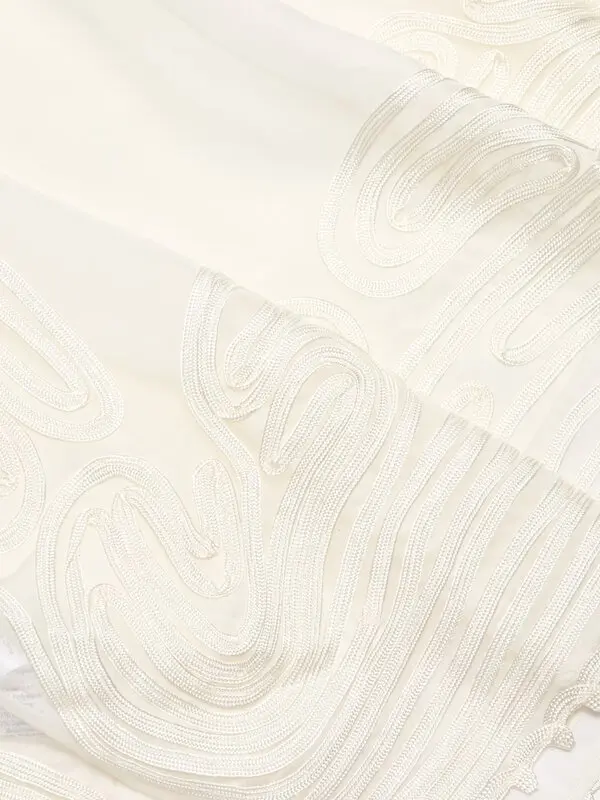 Kobi Halperin Florence Embroidered Sheer Blouse - Ivory