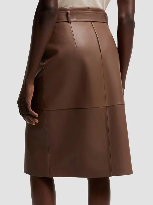 Moncler Skirt In Leather