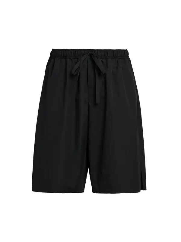 Dolce & Gabbana Logo-patch Cotton Drawstring Shorts