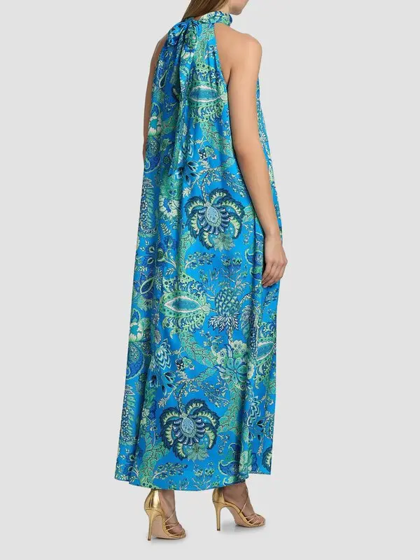 UNGARO Sabine Paisley Embellished Maxi Dress