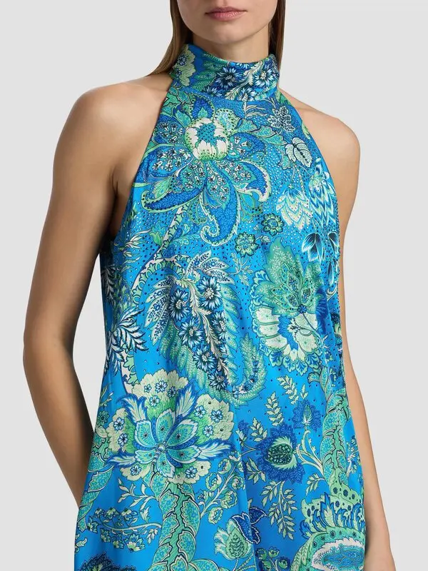 UNGARO Sabine Paisley Embellished Maxi Dress