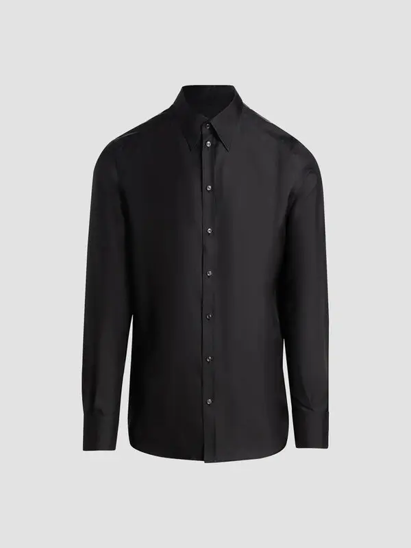 Dolce & Gabbana Silk Twill Button-front Shirt