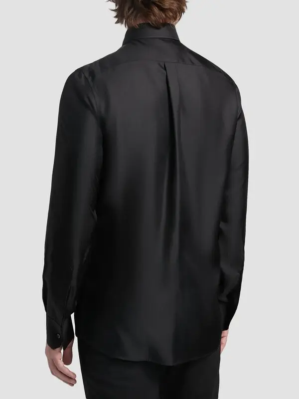 Dolce & Gabbana Silk Twill Button-front Shirt