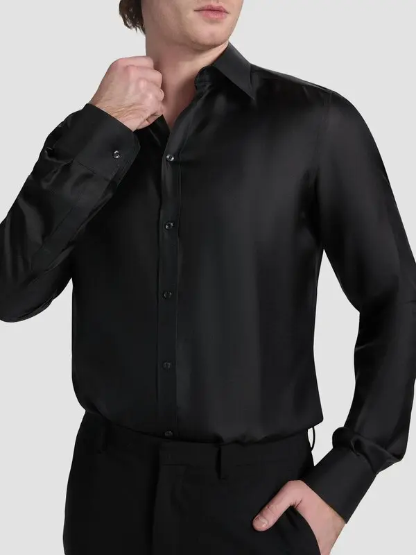 Dolce & Gabbana Silk Twill Button-front Shirt