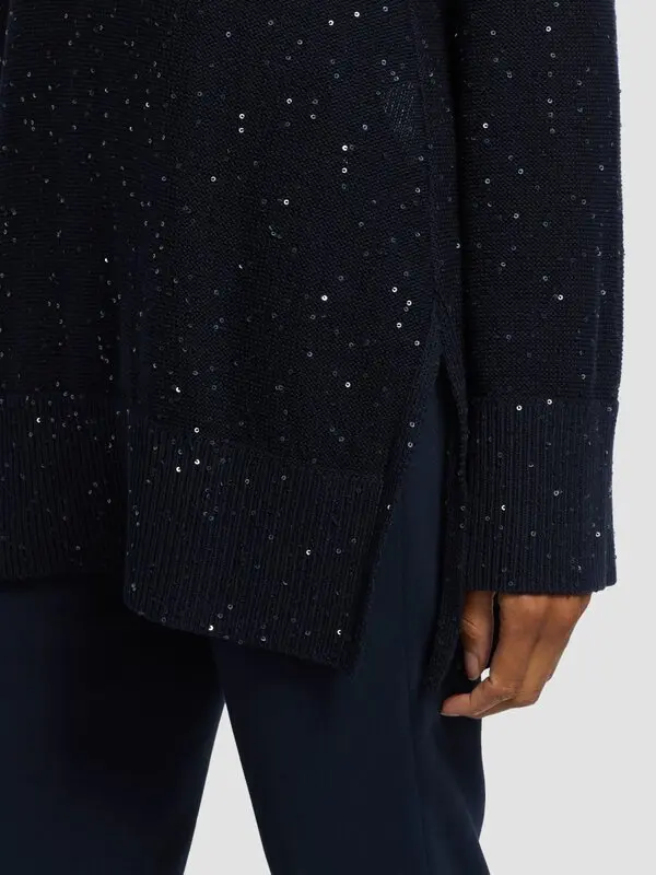 Michael Kors Sequin V-neck Sweater