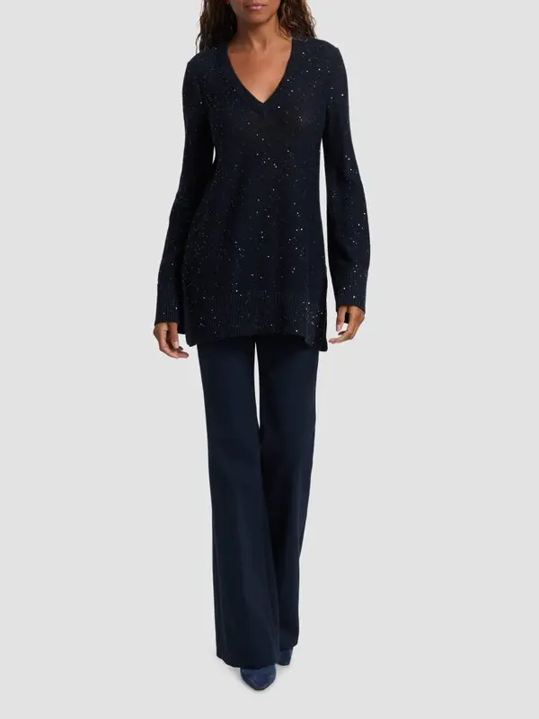 Michael Kors Sequin V-neck Sweater