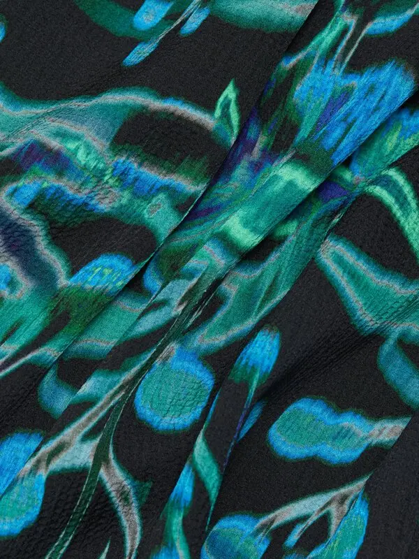 UNGARO Ace Printed Halter Blouse