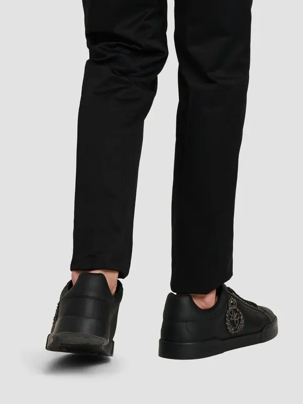 Dolce & Gabbana Logo Leather Low-top Sneakers