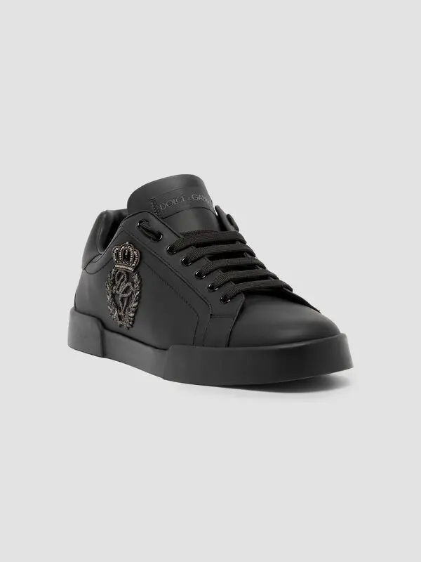 Dolce & Gabbana Logo Leather Low-top Sneakers