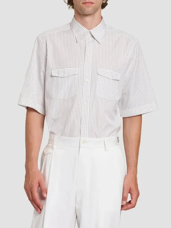 Dolce & Gabbana Striped Cotton Poplin Shirt