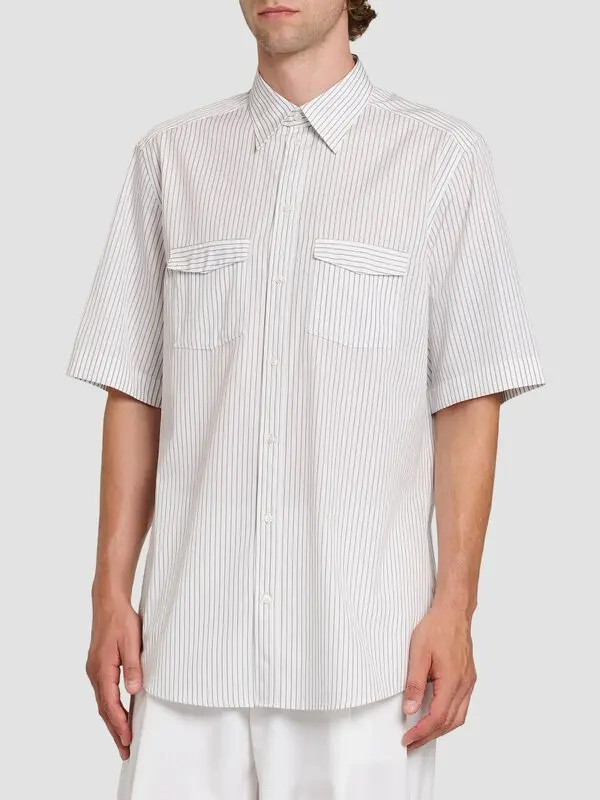 Dolce & Gabbana Striped Cotton Poplin Shirt
