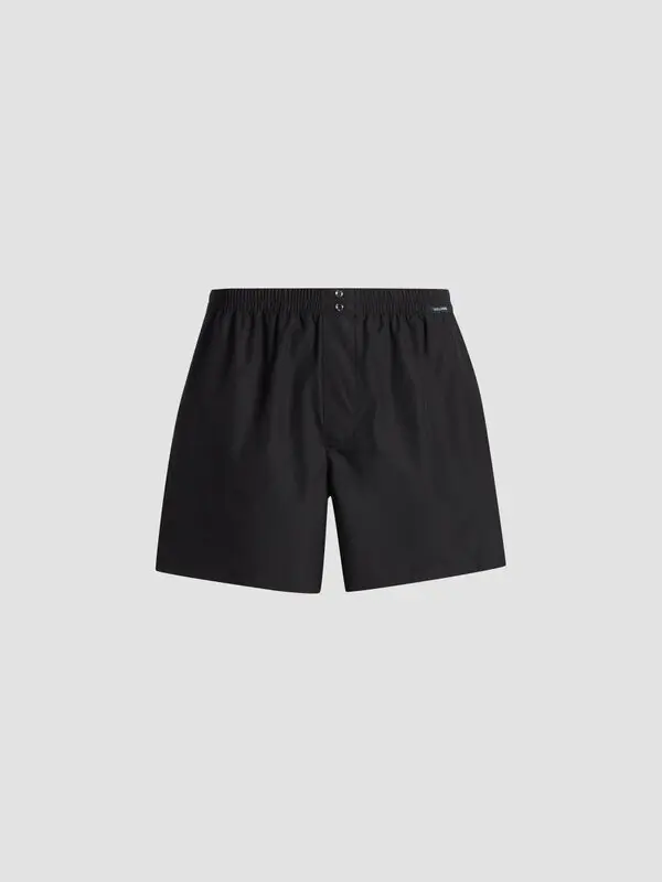 Dolce & Gabbana Sporty Cotton Poplin Boxer Shorts - Nero