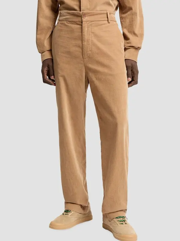 Moncler Pants In Corduroy - Beige