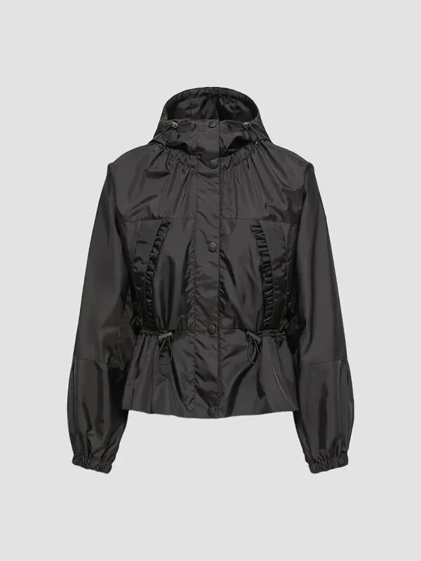 Moncler Imaginaire Short Parka Coat In Canvas
