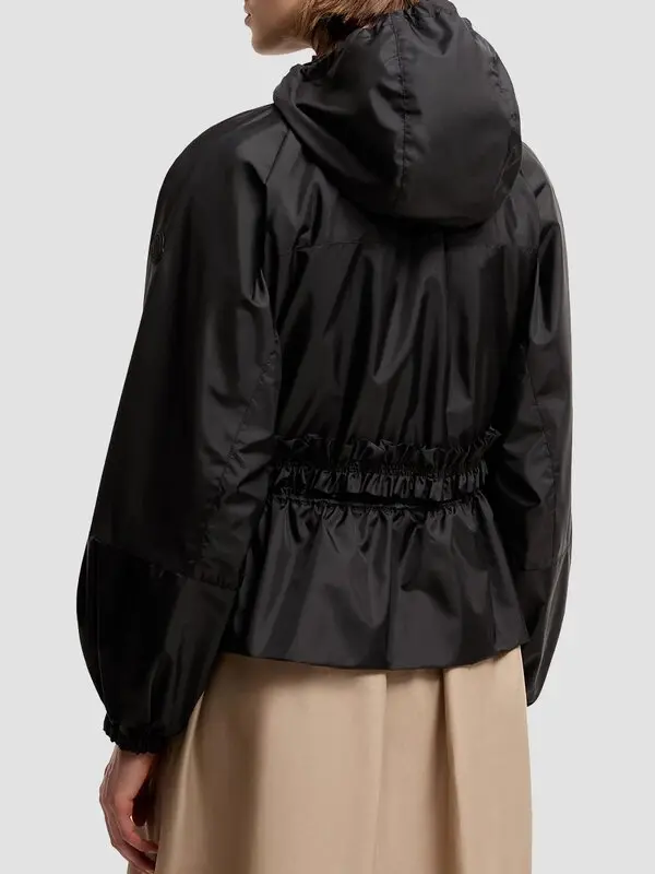 Moncler Imaginaire Short Parka Coat In Canvas