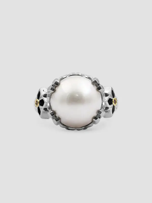 Stephen Dweck Pearlicious Sterling 18k Yellow Gold & Multi-stone Ring - Silver