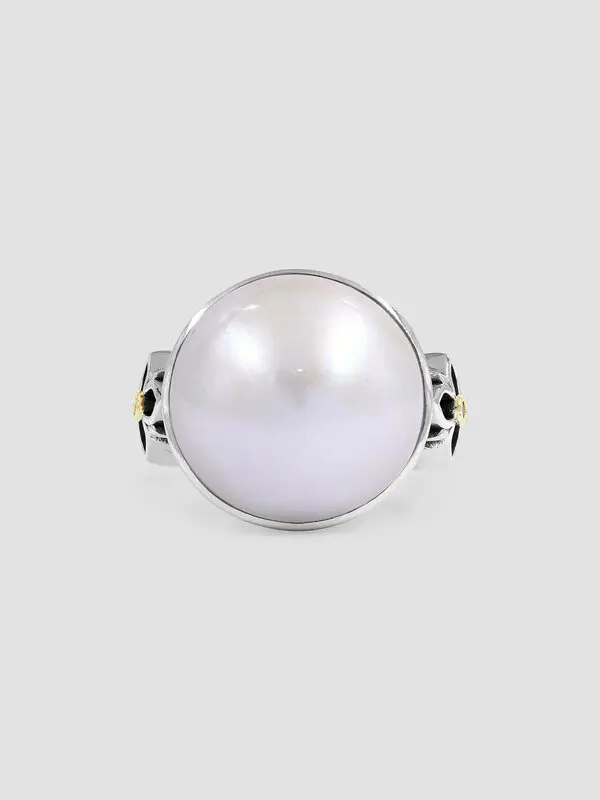Stephen Dweck Pearlicious Sterling 18k Yellow Gold & Multi-gemstone Ring - Silver