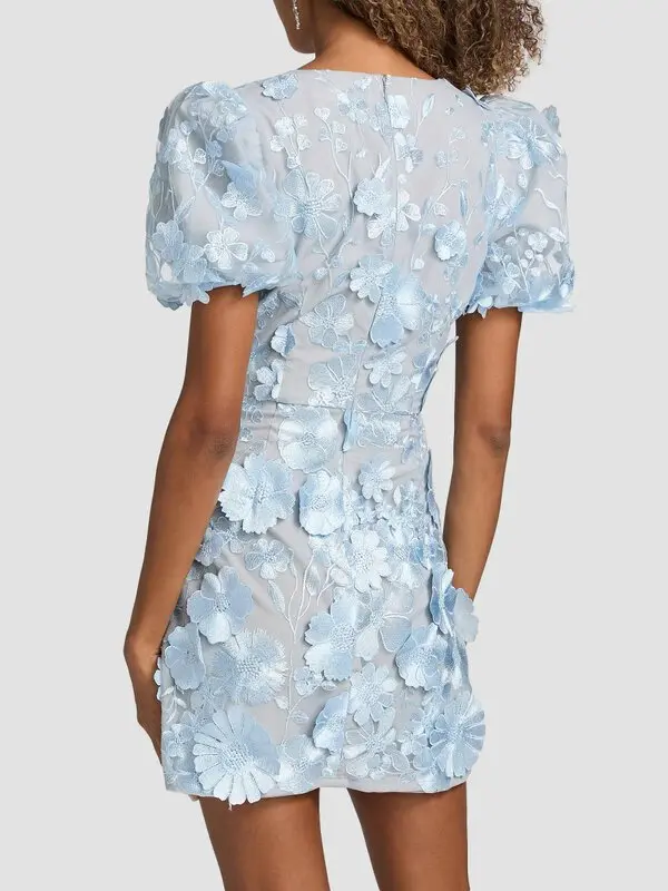 ELLIATT Zayla 3d Floral Mesh Minidress