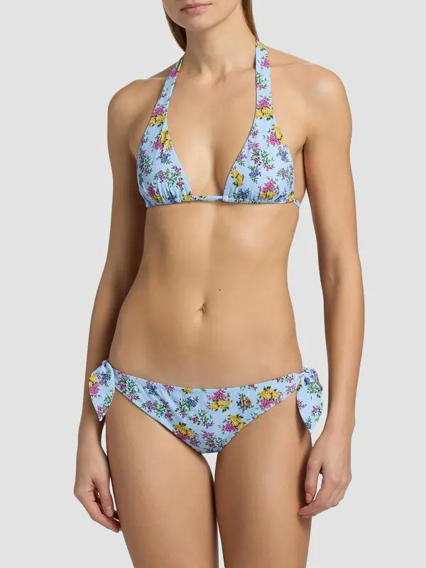 Dolce & Gabbana Floral Tie Bikini