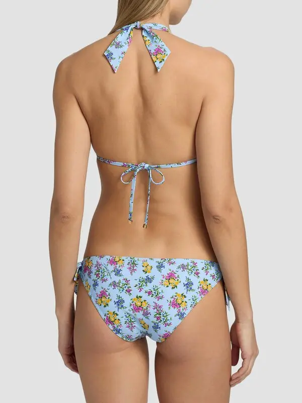 Dolce & Gabbana Floral Tie Bikini