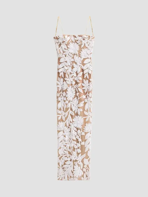 BRONX BANCO Dahlia Strapless Maxi Dress