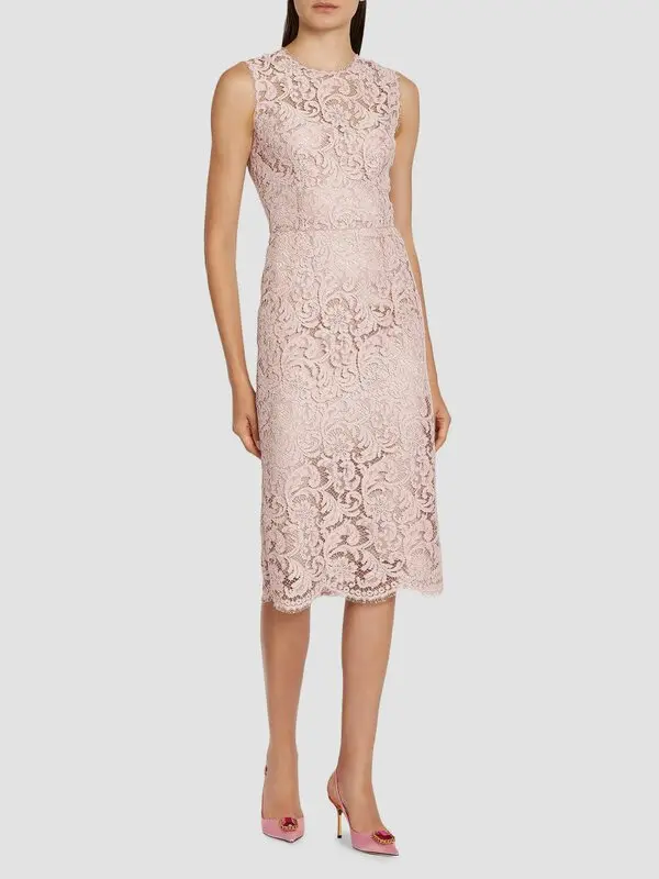 Dolce & Gabbana Lace Sheath Midi-dress