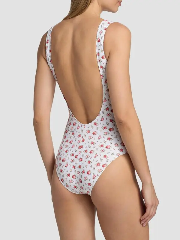 Dolce & Gabbana Rose-print One-piece Swimsuit