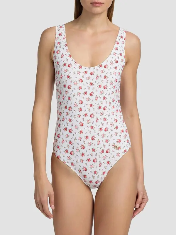Dolce & Gabbana Rose-print One-piece Swimsuit