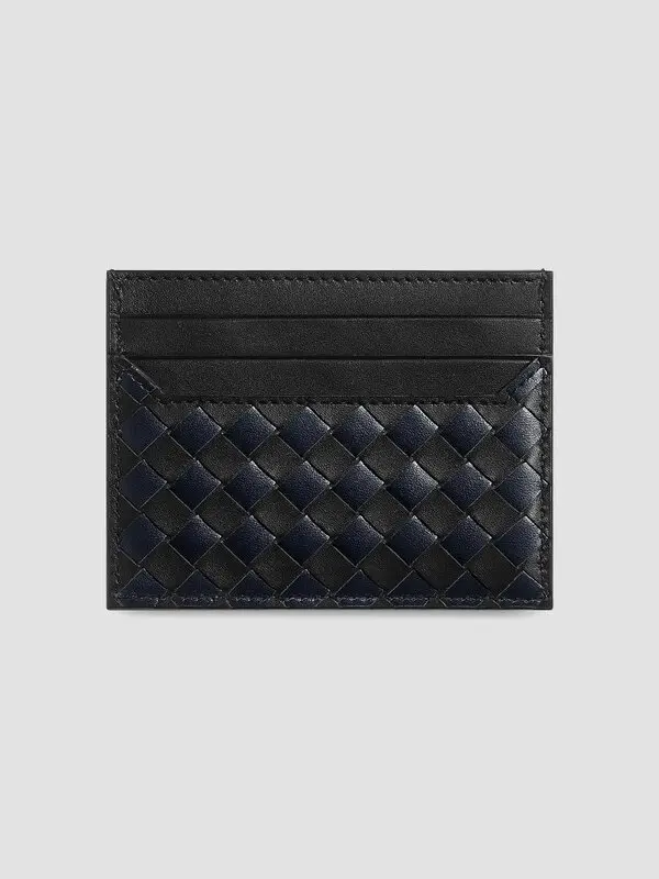 Bottega Veneta Bicolor Intrecciato Piccolo Leather Card Case