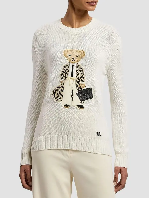 Ralph Lauren Polo Bear Silk Crewneck Sweater