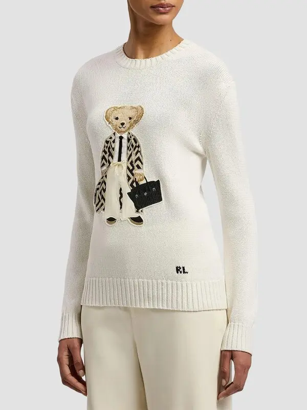Ralph Lauren Polo Bear Silk Crewneck Sweater