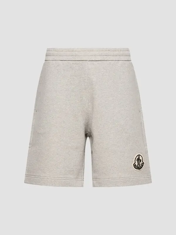 Moncler Shorts In Cotton - Gray