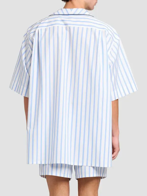 Dolce & Gabbana Striped Cotton-silk Pajama Shirt