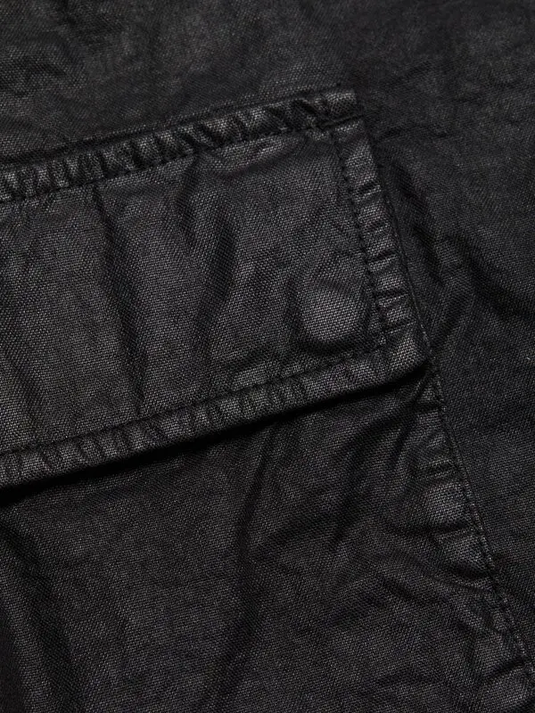 Stone Island Waxed Cotton Cargo Shorts